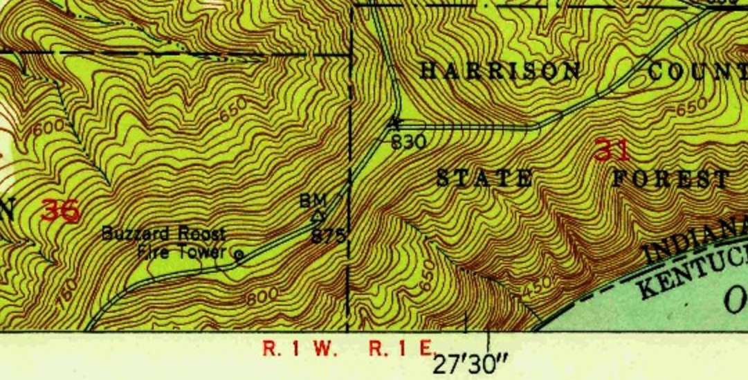 Buzzard Roost - Indiana Fire Towers (by Mark A)