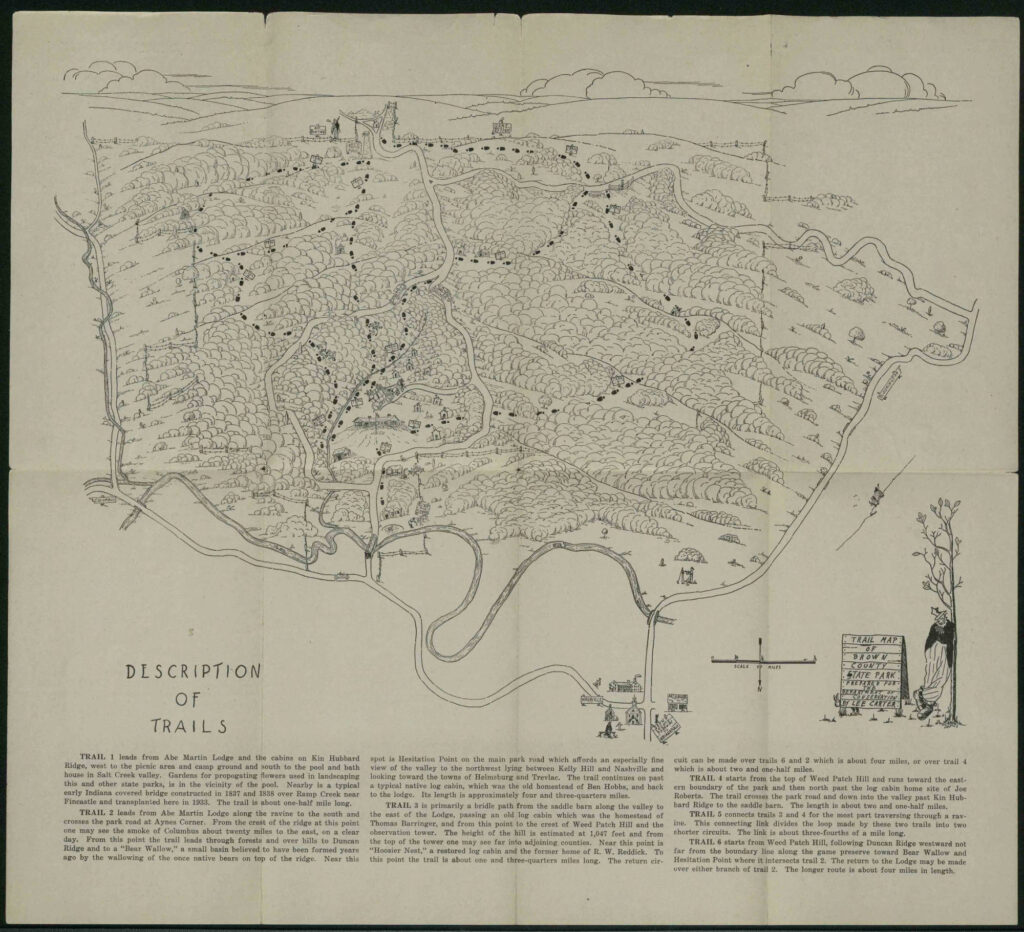 Brown County State Park trail maps - Indiana Fire Towers (by Mark A)