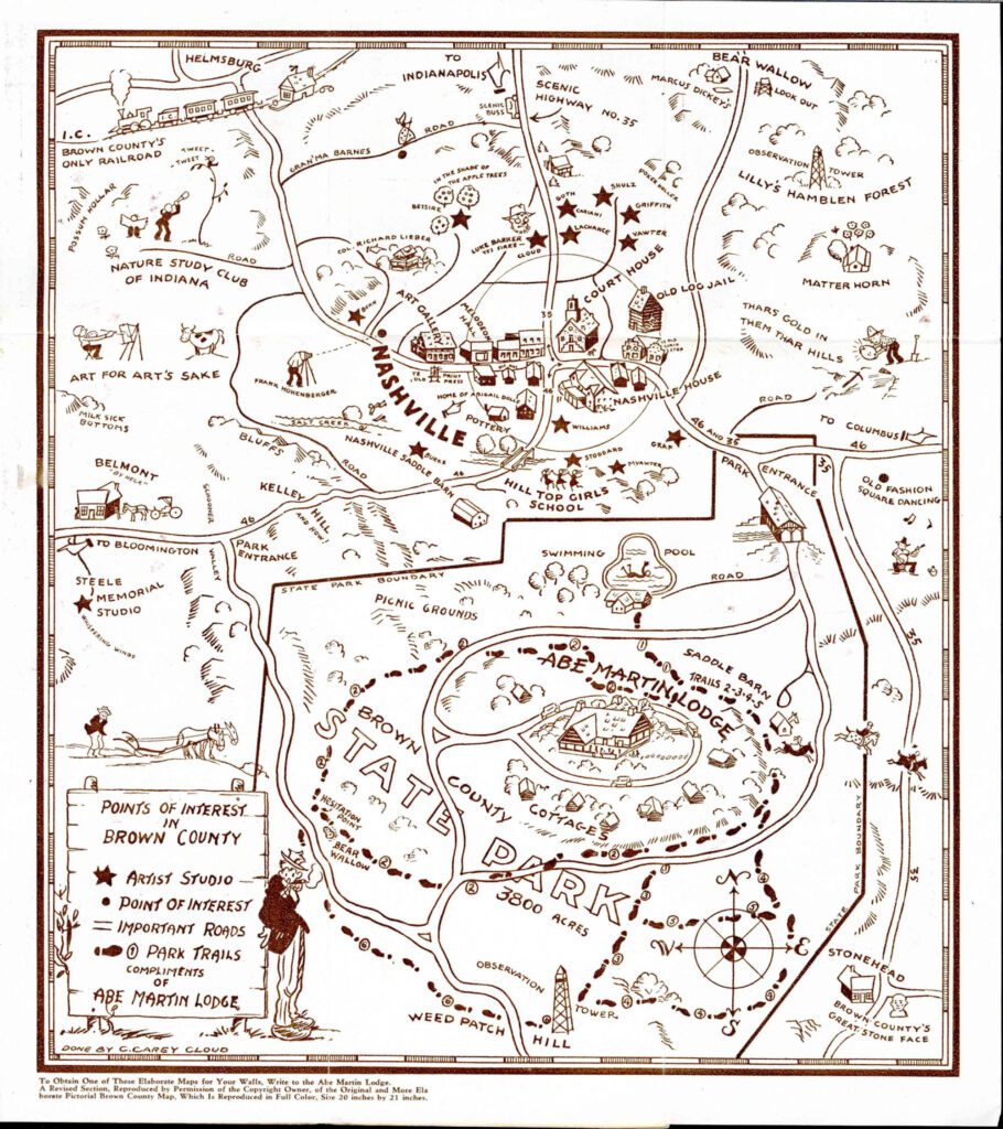 Brown County State Park trail maps - Indiana Fire Towers (by Mark A)